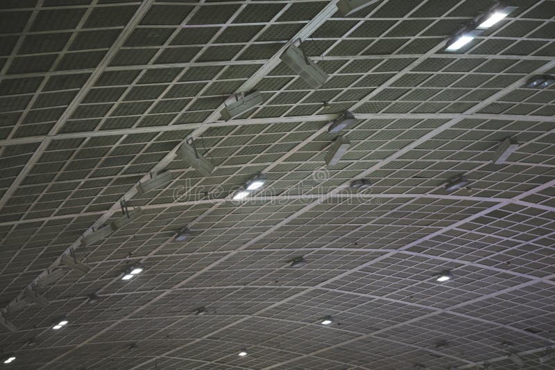 Ceiling stadium stock image. Image of bulb, modular, inside - 40984399