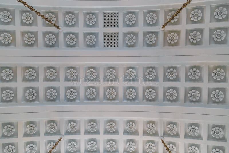 The Ceiling at the Station in the Old Style. Stock Photo - Image of ...