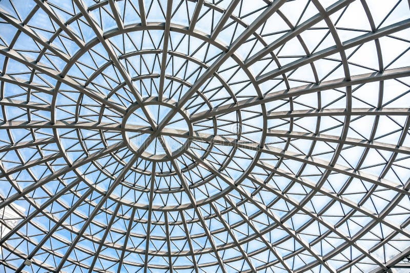 Ceiling Steel Frame Structure Stock Image - Image of structure ...