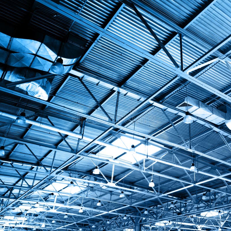 Warehouse stock photo. Image of concept, roof, interior - 9010108