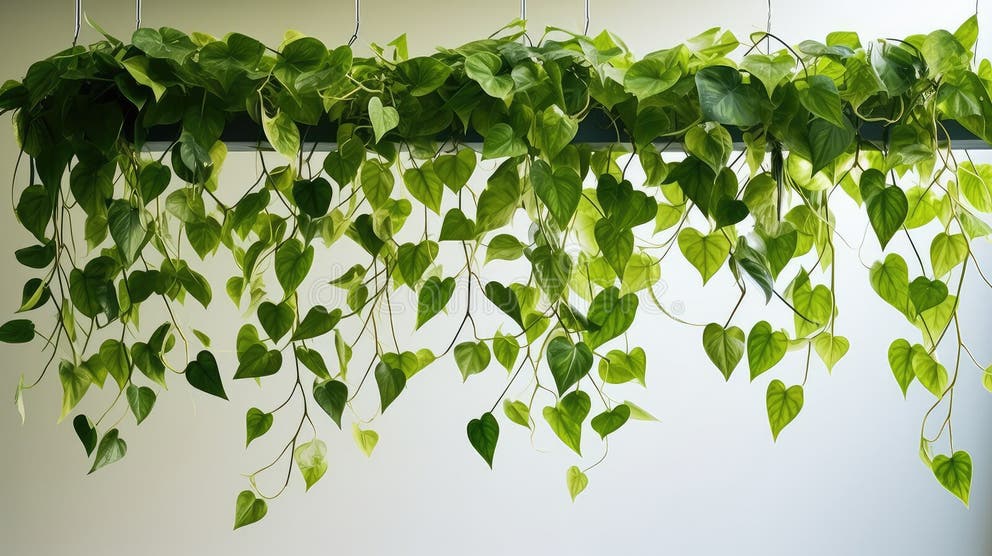 Ceiling string of leaves stock illustration. Illustration of decor ...