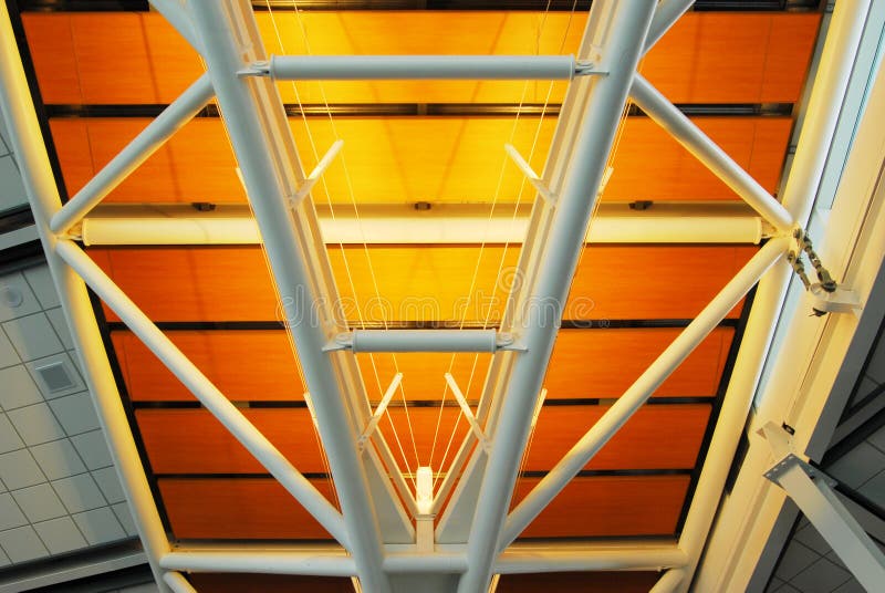 Ceiling structure stock image. Image of engineering, metallic - 7511081