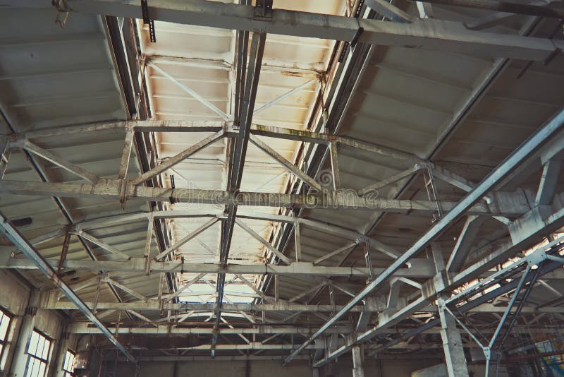 The Ceiling of the Production Room in the Factory. Stock Image - Image ...