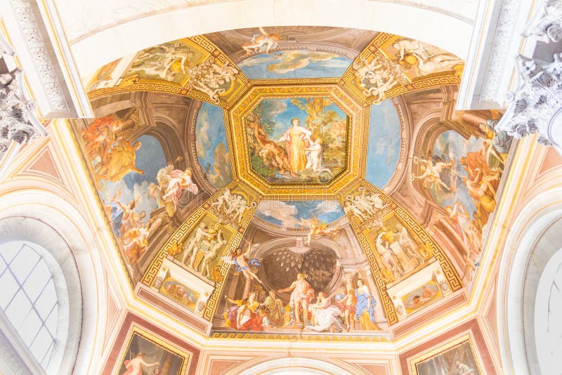 Ceiling in the Vatican Museum Editorial Image - Image of cupola, museum ...