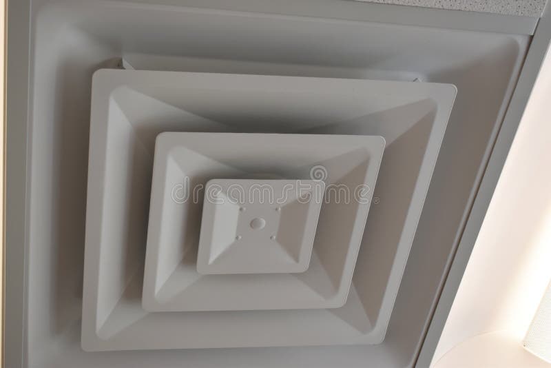 Ceiling Vent on Acoustic Ceiling Stock Photo - Image of ceiling ...