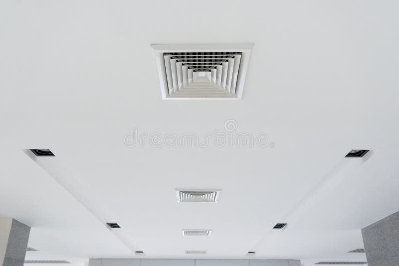 Ceiling Ventilation of Air Condition Stock Photo - Image of stainless ...