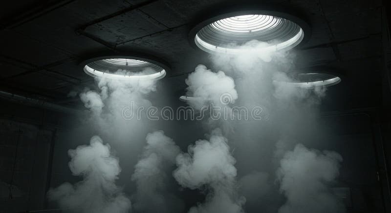 Ceiling Vents with Smoke Effect Lighting Design for Photography Studio ...