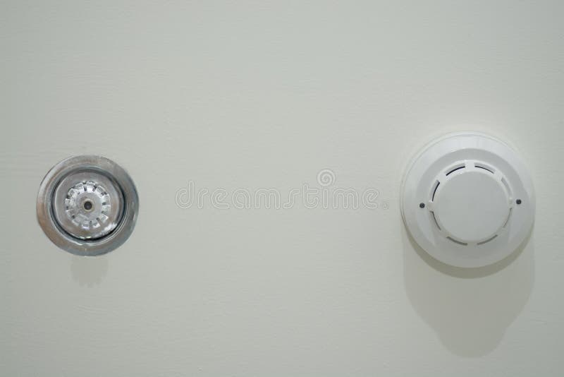 Ceiling White Fire Detector Used To Activate Warning Systems in ...