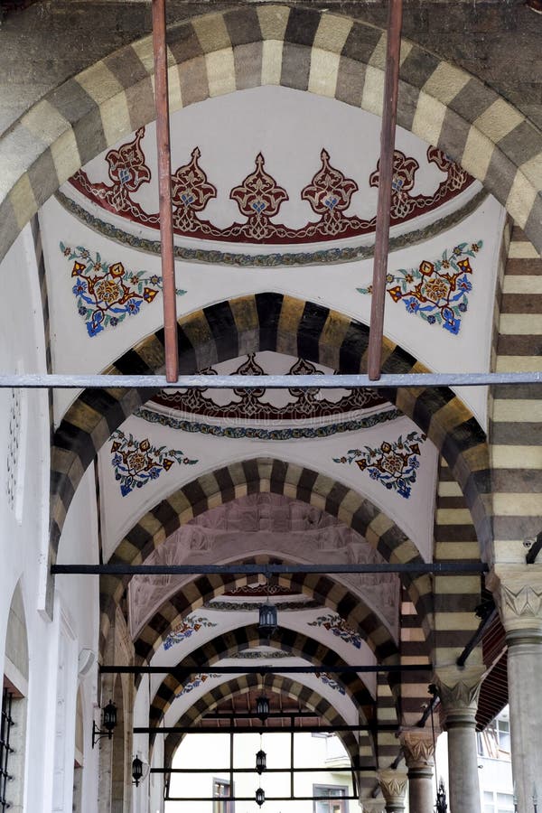 Ceilings outside a mosque stock image. Image of camii - 144025407