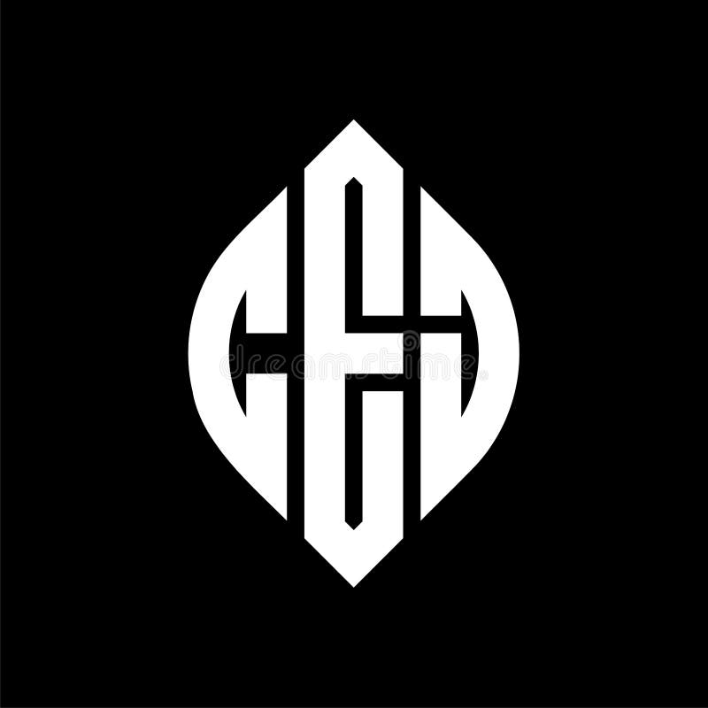 CEJ Circle Letter Logo Design with Circle and Ellipse Shape. CEJ ...