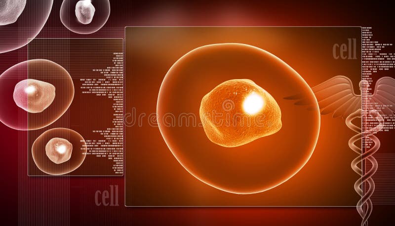 DNA-kern Organische cellen stock illustratie. Illustration of organisme ...