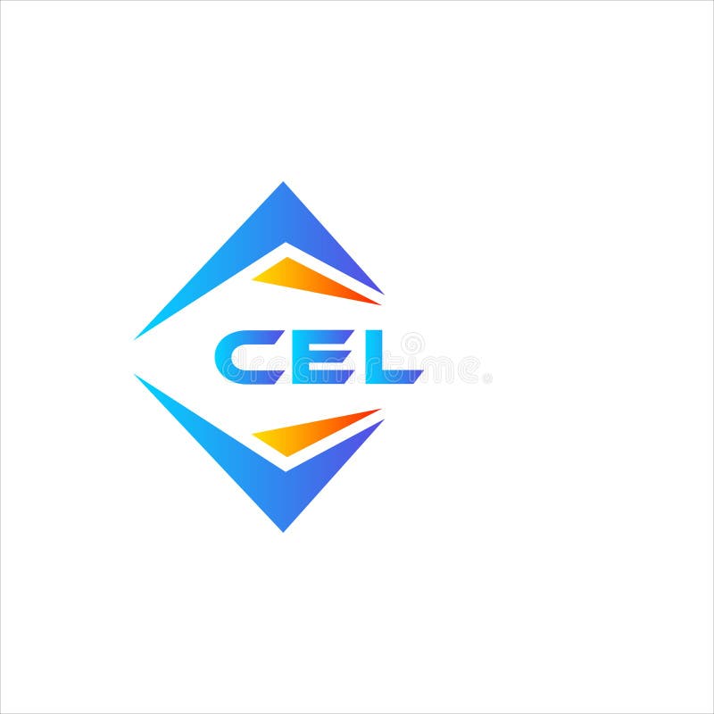 CEL Abstract Technology Logo Design on White Background. CEL Creative ...