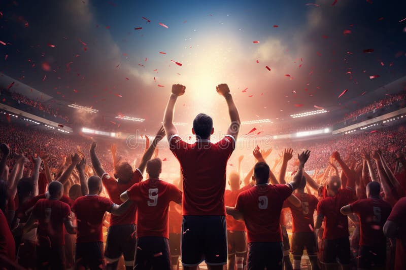 Celebrate the Achievements of Teams Worldwide Stock Illustration ...