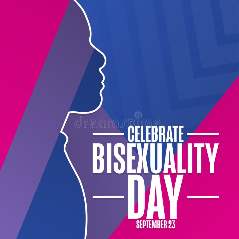 Celebrate Bisexuality Day September 23 Holiday Concept Stock Vector