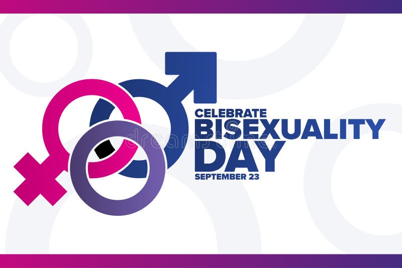 Celebrate Bisexuality Day September 23 Holiday Concept Stock Vector