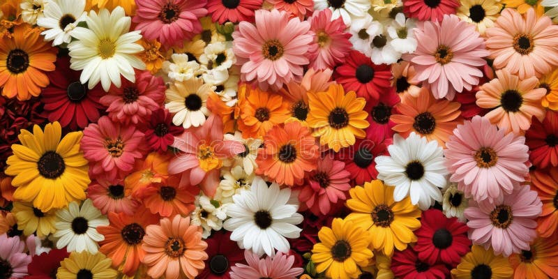 Celebrate Color, Abundant Daisy Blossoms Create a Vibrant Floral ...
