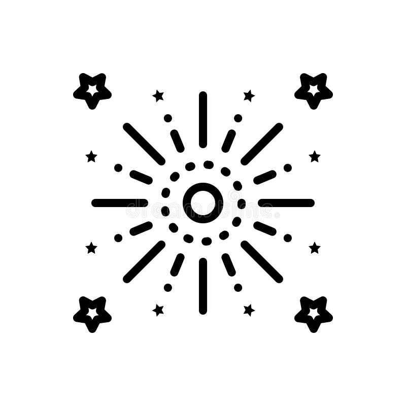 Black Line Icon for Celebrate, Coax and Solemnize Stock Vector ...