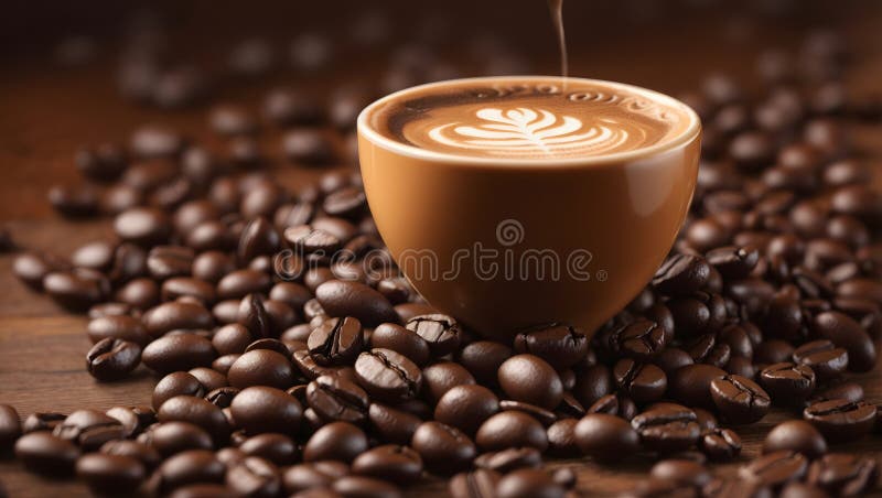 Celebrate International Coffee Day. Image is Generated with the Use of ...