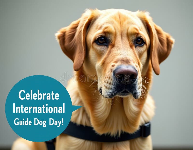 Celebrate International Guide Dog Day! Stock Illustration ...