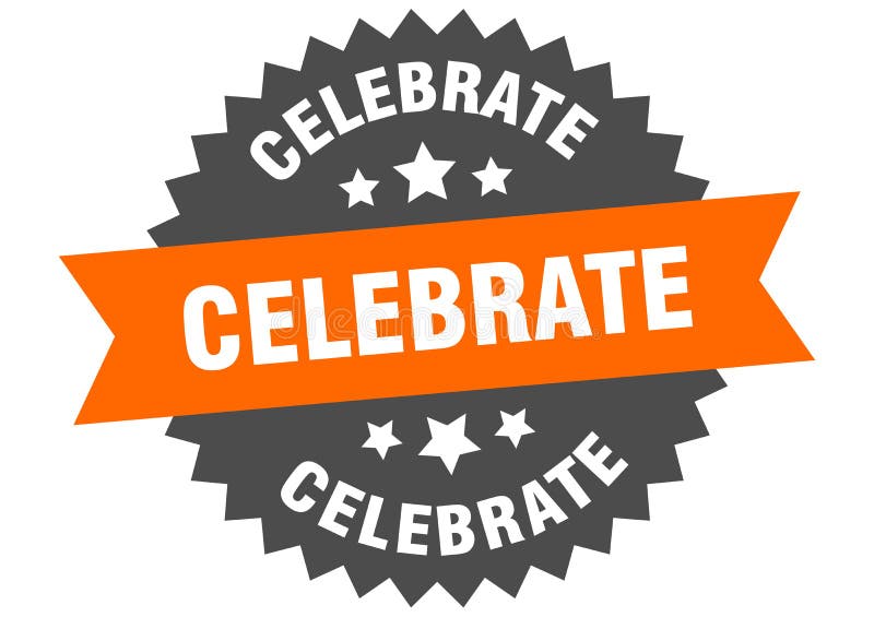 Let`s Celebrate Sign. Vector Colorful Logo Stock Vector - Illustration ...