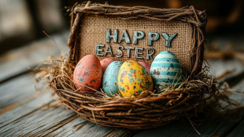 Celebrate Spring with an Artistic Display of Easter Joy and Color Stock ...