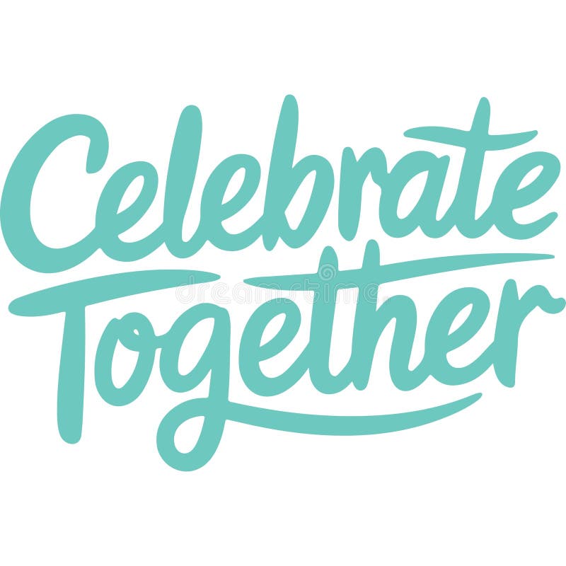 Celebrate Together Unity Bold Design Stock Vector - Illustration of ...