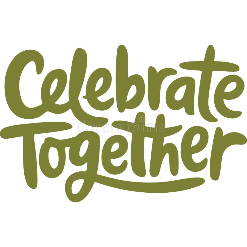 Celebrate Together Unity Design Graphic Stock Vector - Illustration of ...