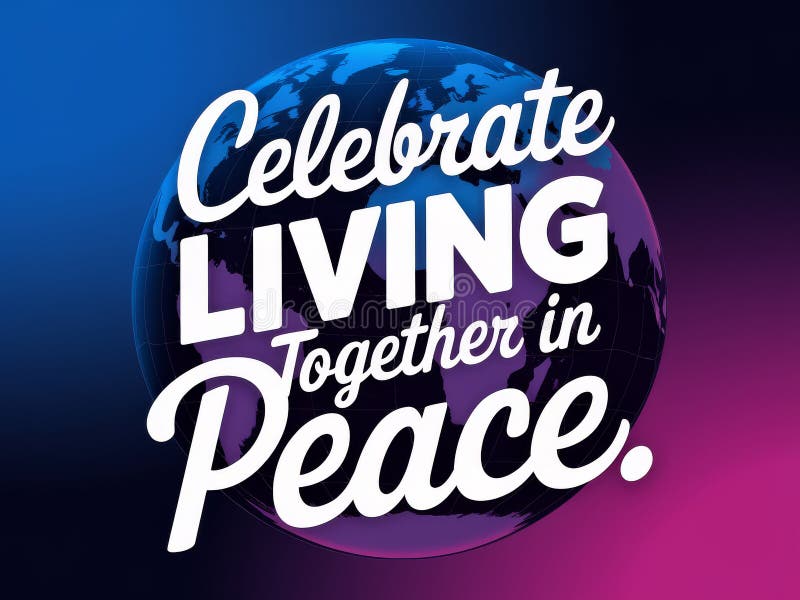 Celebrate Unity: Living Together in Peace Around the World Stock ...