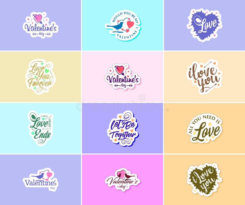 Celebrate Your Love with Beautiful Typography and Graphic Stickers ...