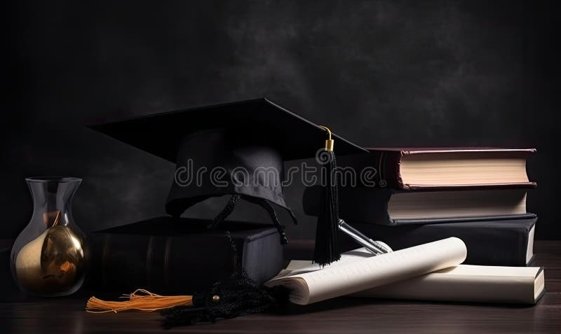 Celebrate Your Success with a Graduation Cap and Diploma on Display ...