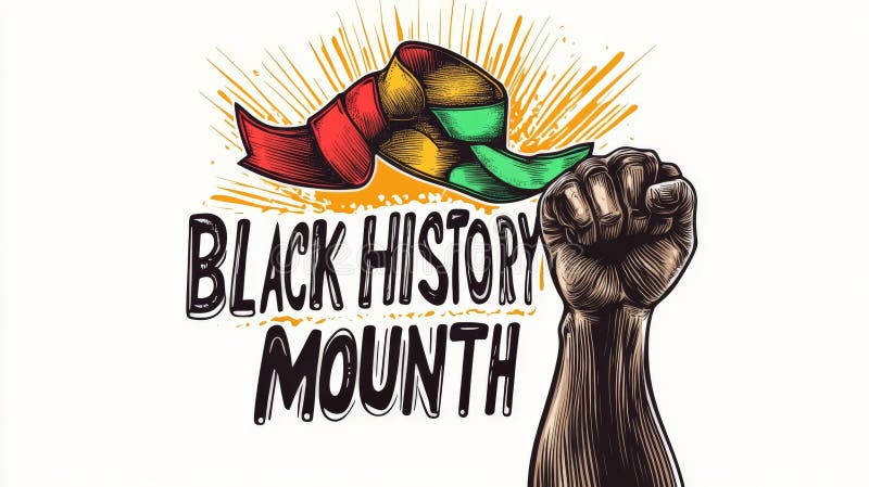 Celebrating Black History Month with Empowerment and Unity Stock Photo ...