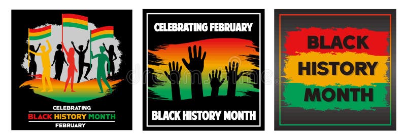 Celebrating Black History Month. Unity and Bright Gradient Background ...