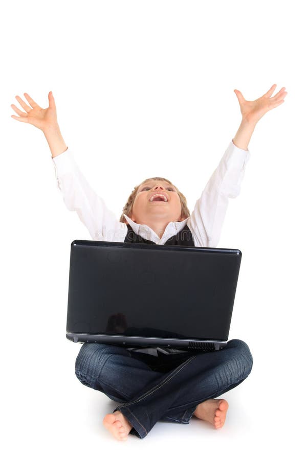 Winner boy stock image. Image of power, clouds, young, winner - 841573