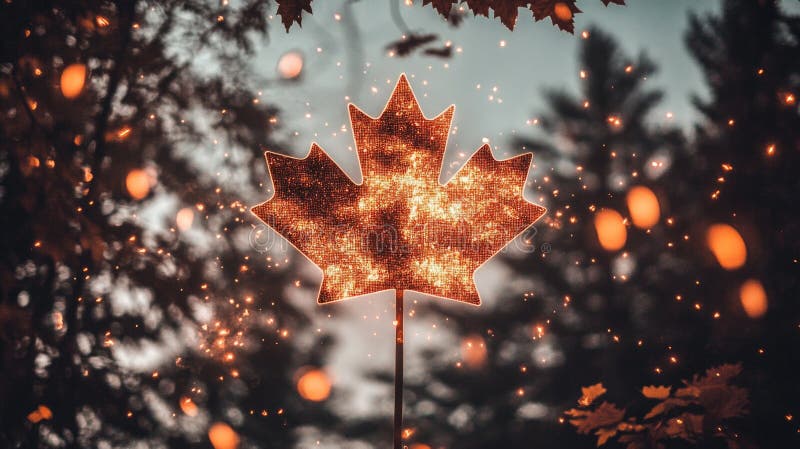 Celebrating Canada Day with a Beautiful Red Maple Leaf Illustration on ...