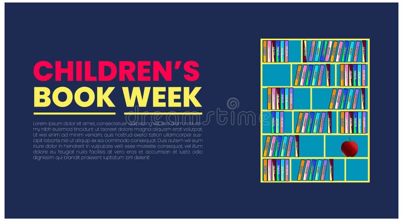 Celebrating Children S Book Week Templet Design Stock Vector ...