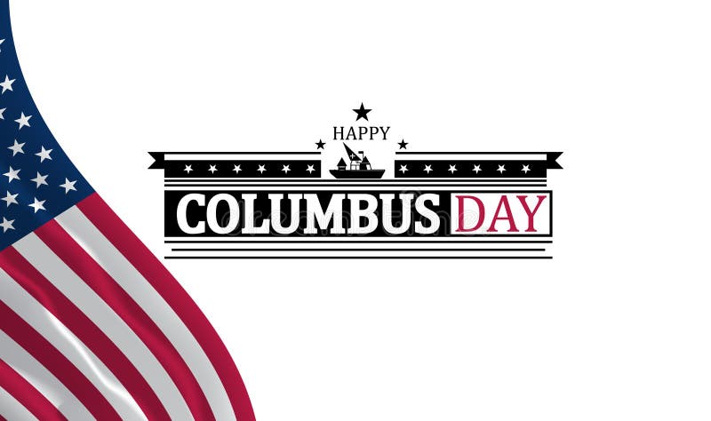 Celebrating Discovery a Joyful Columbus Day Stock Vector - Illustration ...