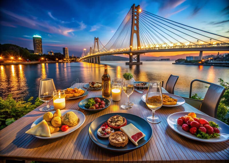 Celebrating the Completion of a Stunning CableStayed Bridge a Feast for ...