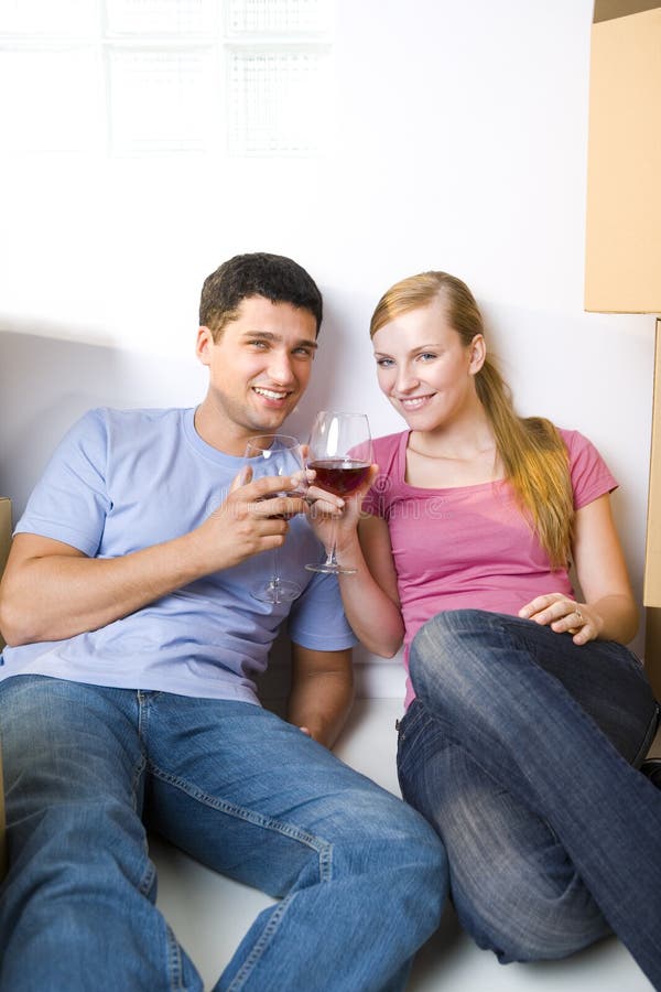 Celebrating couple stock image. Image of change, female - 6501707