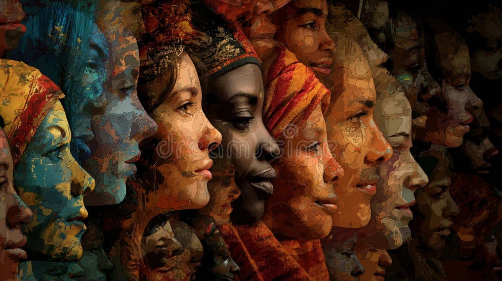 Celebrating Diverse Multicultural Society Unity in Harmony Stock ...