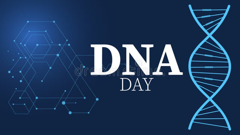 Celebrating DNA Day, Unlocking the Code of Life Stock Illustration ...