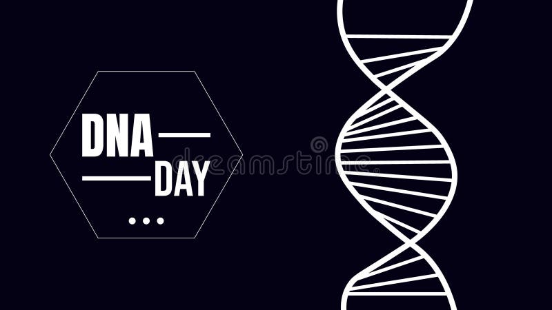 Celebrating DNA Day, Unlocking the Code of Life Stock Illustration ...