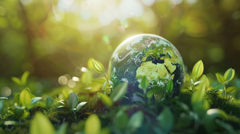 Celebrating Earth Day Clean and Green Energy Solutions Stock ...