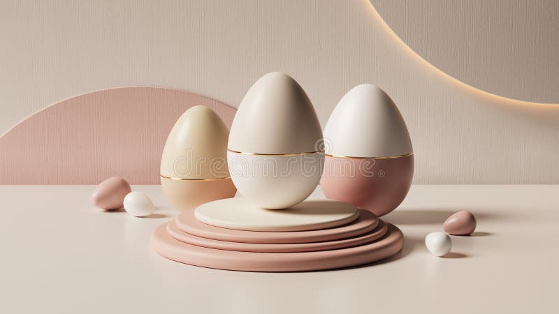 Celebrating Easter Minimalistic Illustration Stock Illustration ...