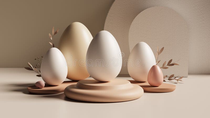 Celebrating Easter Minimalistic Illustration Stock Illustration ...