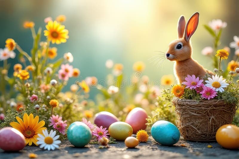 Celebrating Easter S Joy with Vibrant Artworks Stock Illustration ...