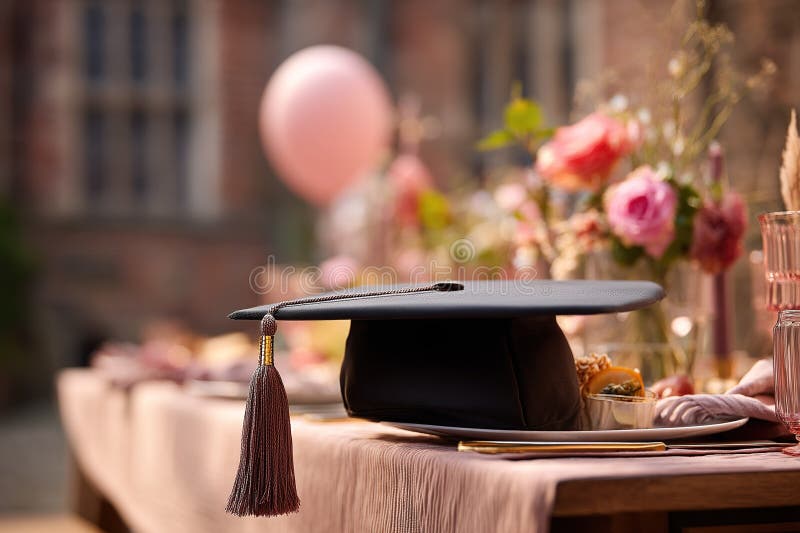 Celebrating Graduation with a Beautiful Outdoor Table Setting Featuring ...