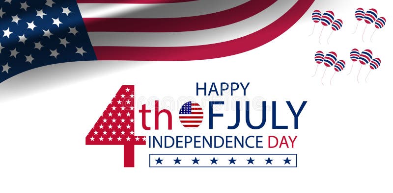 Celebrating Independence the Joyful 4th of July Stock Vector ...