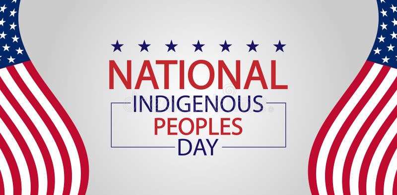 Celebrating Indigenous Peoples Day with Chic Text Design Stock Vector ...