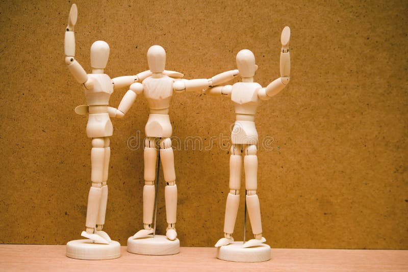 Celebrating manikins. stock photo. Image of happy, manikins - 36437130