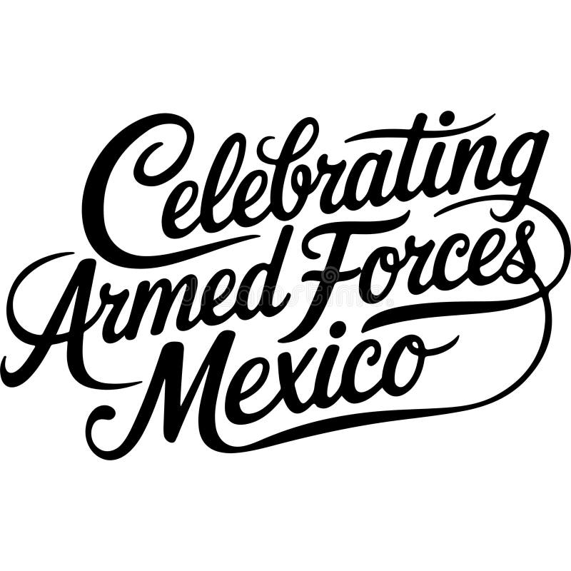 Celebrating Mexico S Armed Forces Day Stock Illustration - Illustration ...